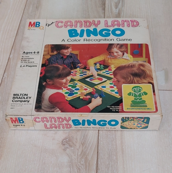 Milton Bradley | Toys | Vintage Milton Bradley Candy Land Bingo Game ...